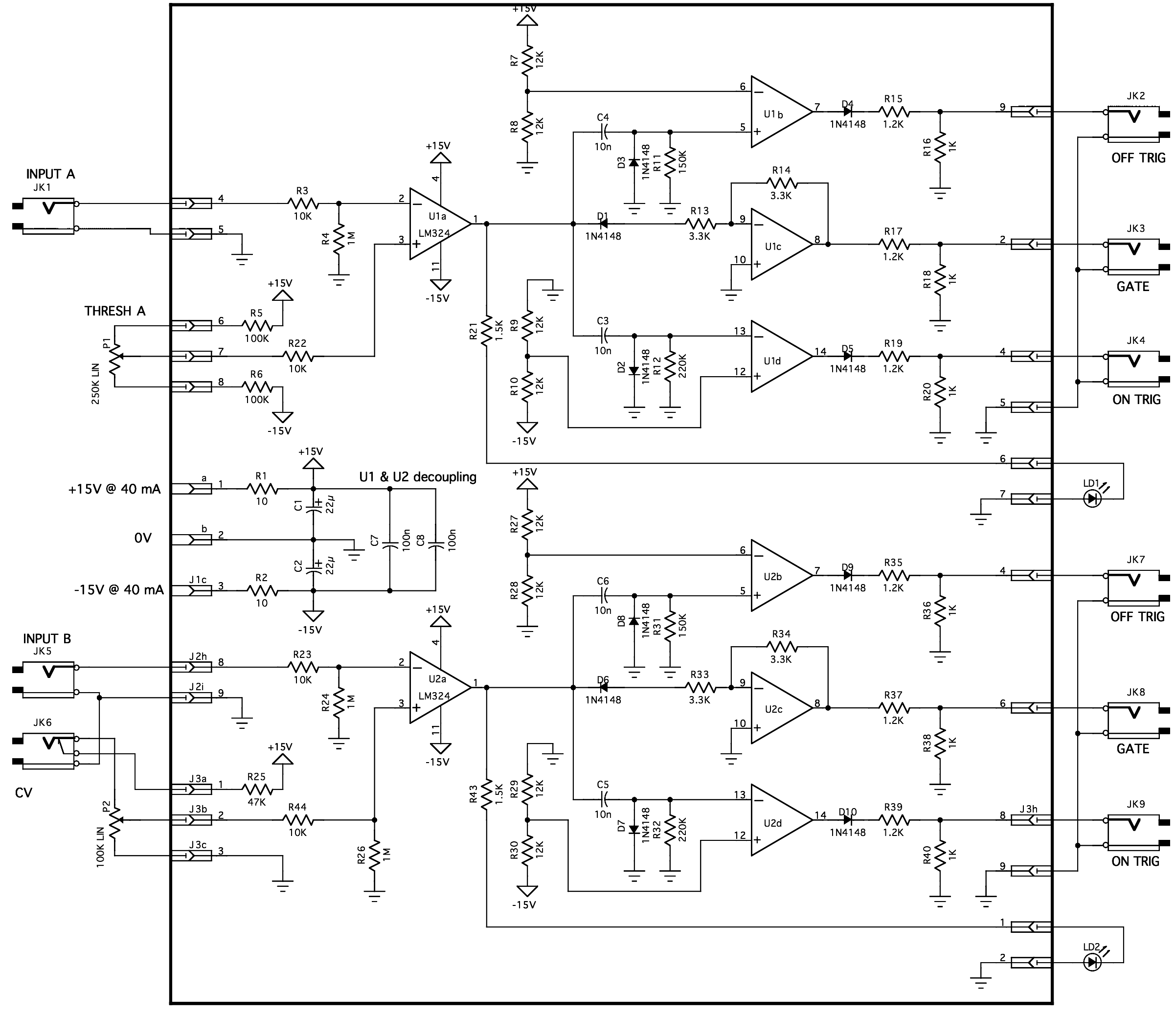 Comparator Circuit Schematic Circuit Diagram